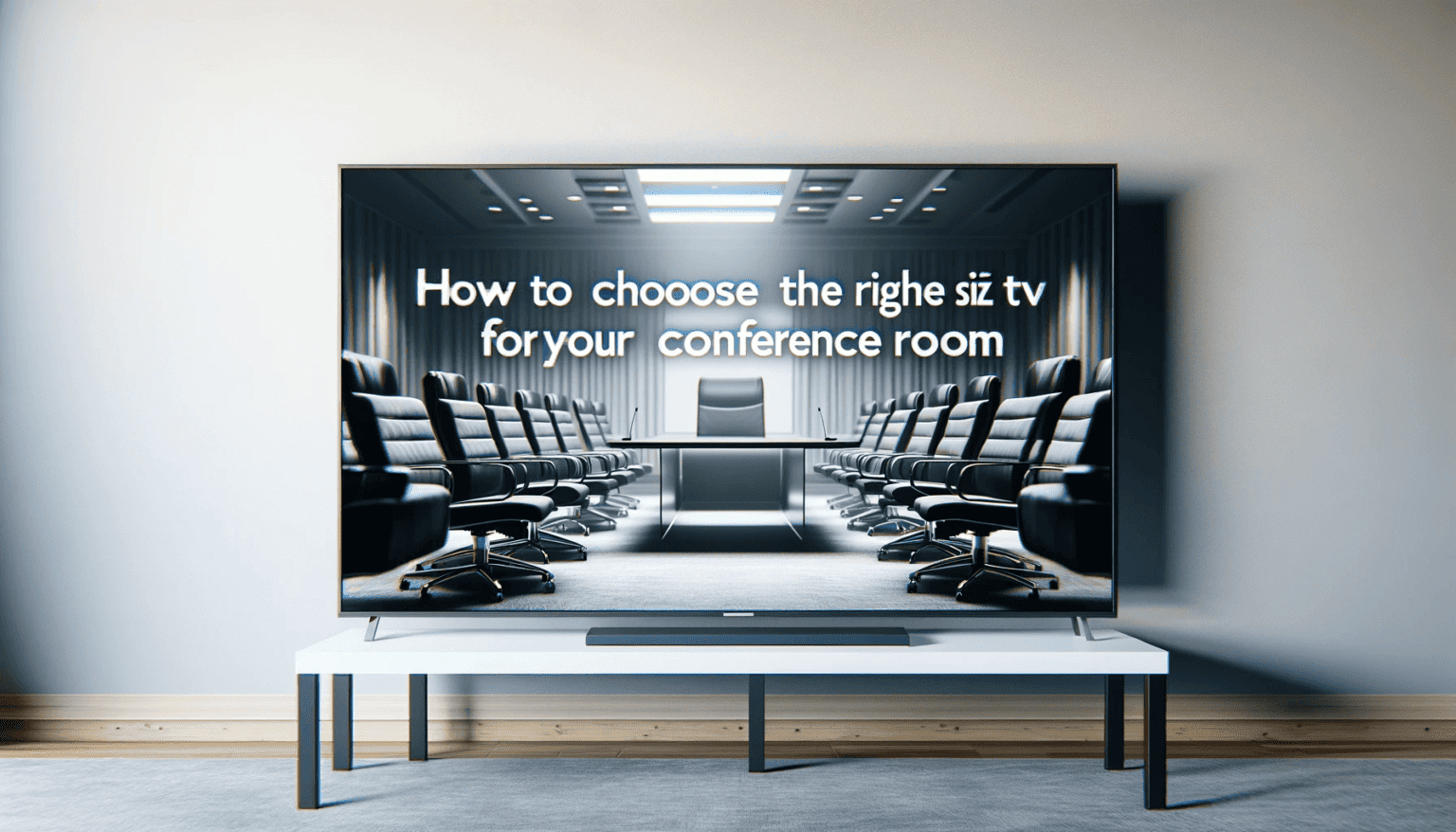 How To Choose The Right Size TV For Your Conference Room (2024)